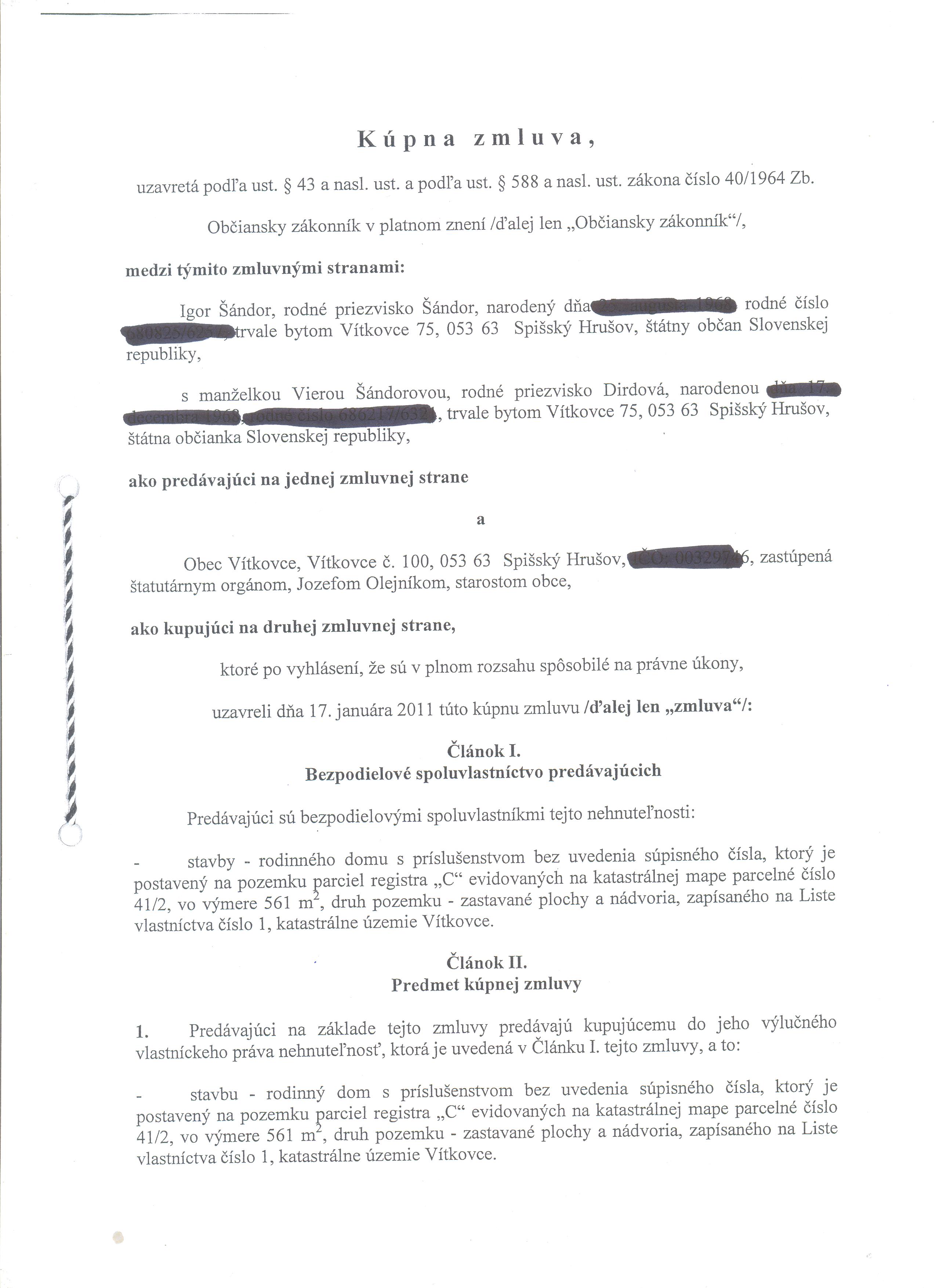 Kupno Predajna Zmluva